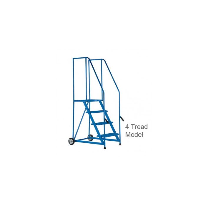 B&J 4 Tread Lift & Push Mobile Safety Step - Browns Ladders