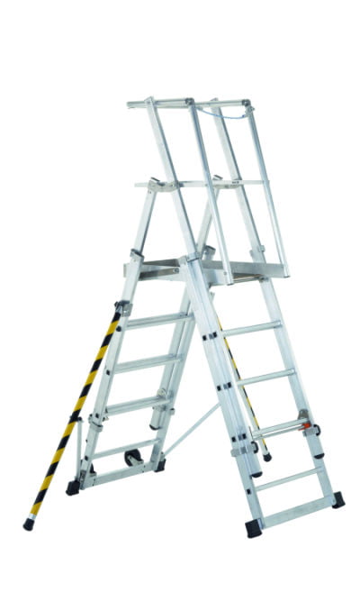 Zarges 5-9 Rung EN131-7 Aluminium ZAP Telescopic Work Platform - Browns ...