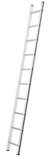 Hymer Blackline 2.87m Single Section EN131 Pro Aluminium Ladder ...