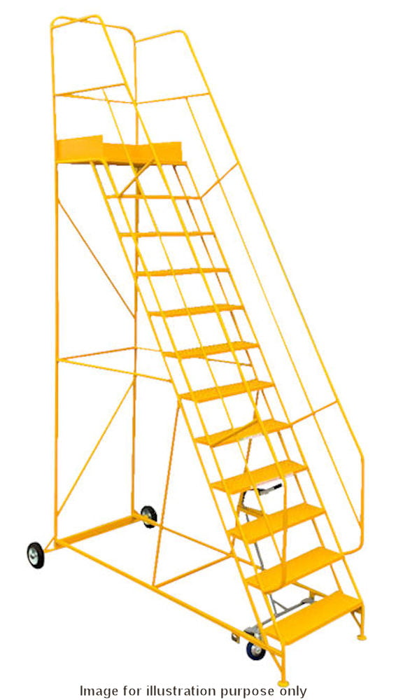 Klime-Ezee 14 Tread Industrial Heavy Duty Mobile Step - Browns Ladders