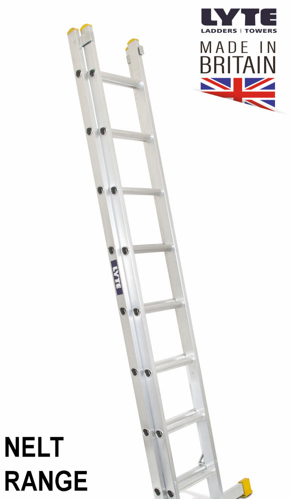 Lyte 2-Section (EN131 Pro) Aluminium Extension Ladders - Browns Ladders