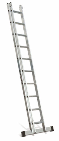 Lyte 3.0m Industrial 2-Section EN131 Pro Aluminium Extension Ladder ...