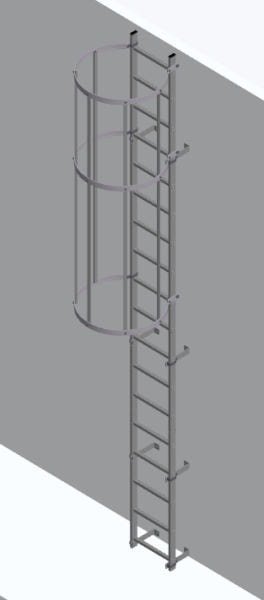 Hymer Fixed Vertical Aluminium Ladders – Roof Hatch Access with Hoop ...