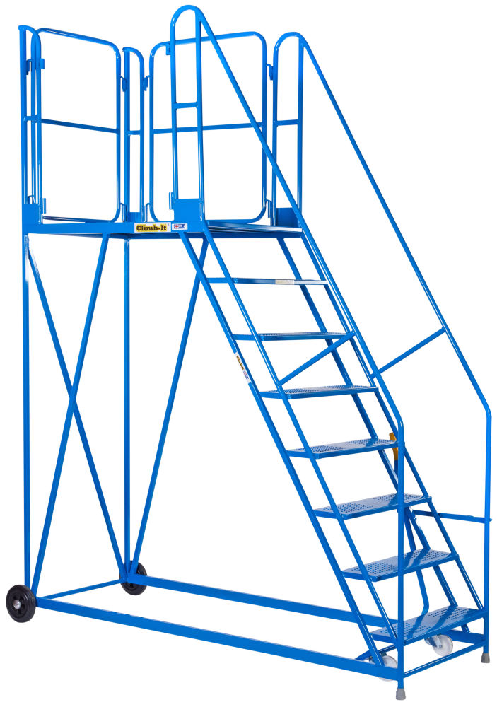 Climb-It 8 Tread Work Platform with 1200mm Platform - Browns Ladders